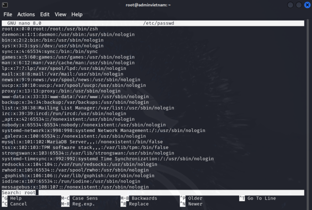 Tìm hiểu công cụ NANO trong Kali Linux